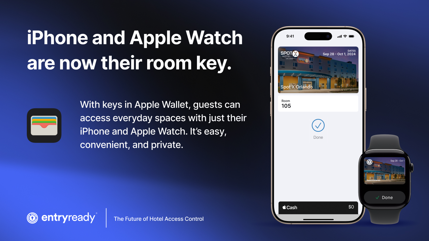 Hotel Room Keys in Apple Wallet | EntryReady Guest Room Locks